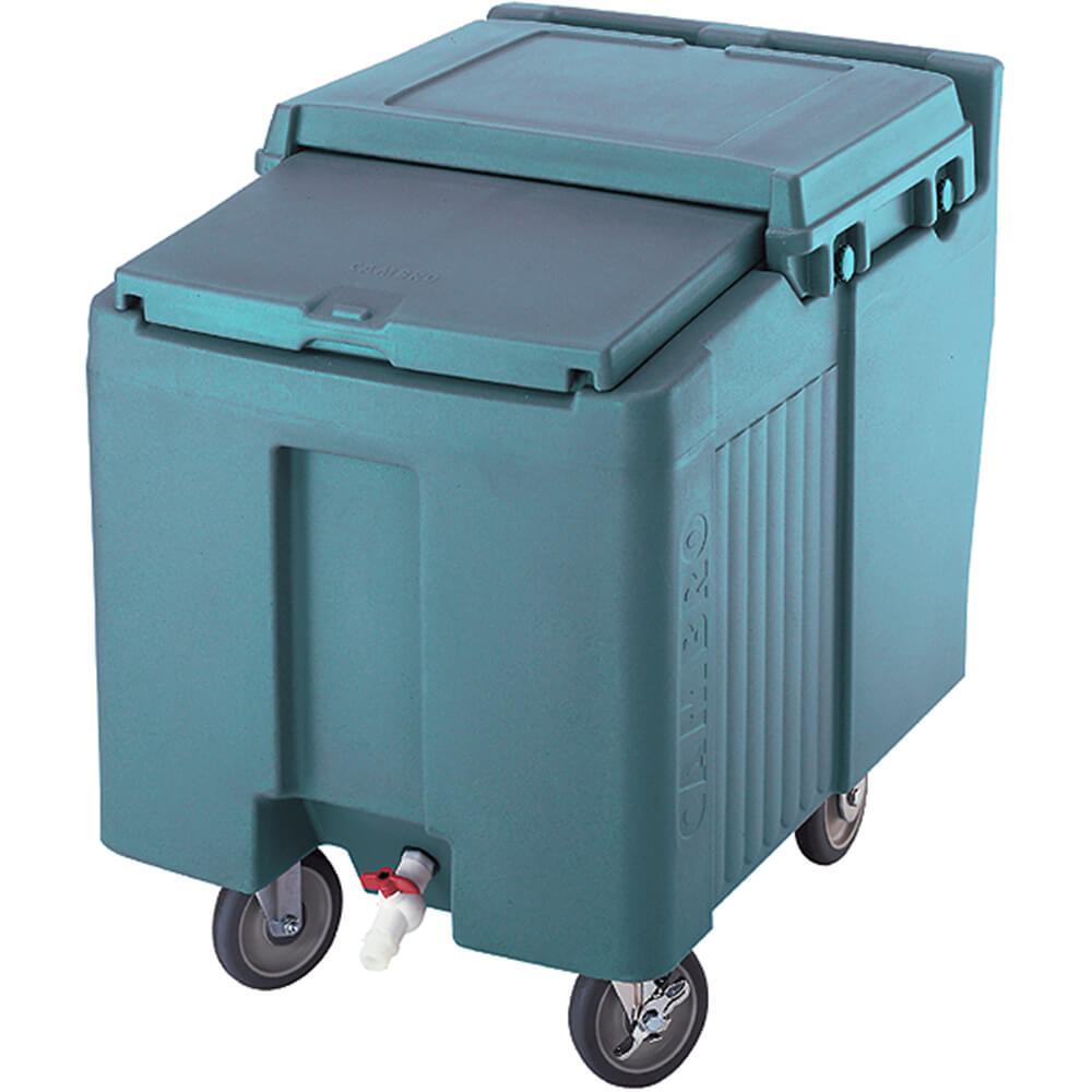 Slate Blue, Ice Bin / Caddy, 125 Lb. Capacity, 2 Swivel Casters ...