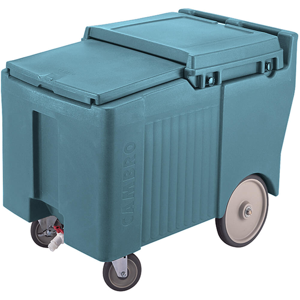 Slate Blue, Ice Bin / Caddy, 175 Lb. Capacity, 10" Easy Wheels ...