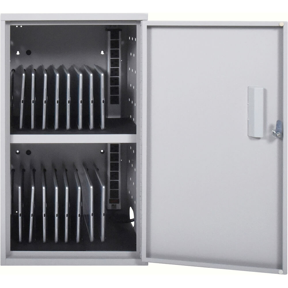 Gray, Vertical 16 Phone / Tablet / Small Laptop Tall Lockable Multi ...