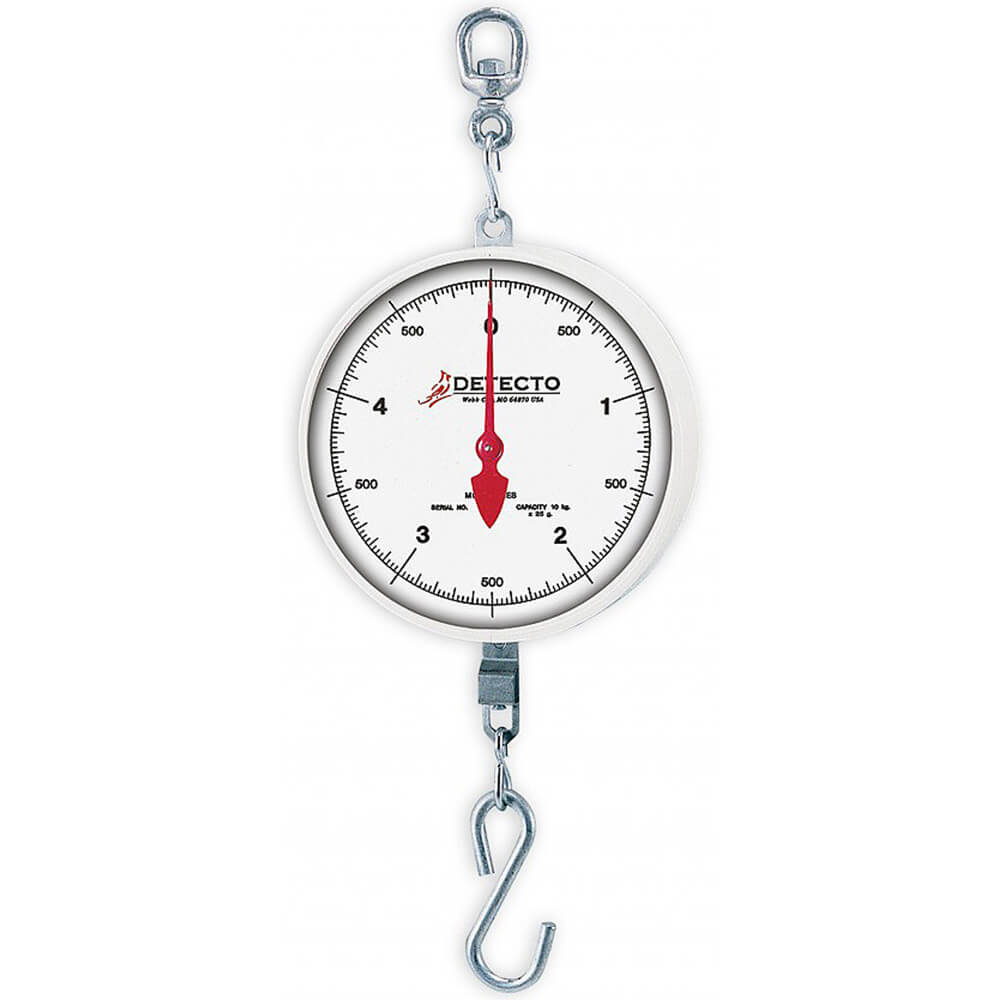 Hanging Dial Scale, 20KG, Hook, Double Dial | MCS-20DH | Detecto