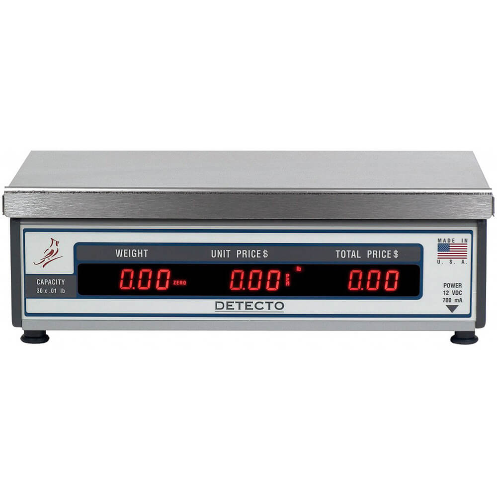 Stainless Steel, Price Computing Food Scale, Digital, 30 Lb. | PC-30 ...
