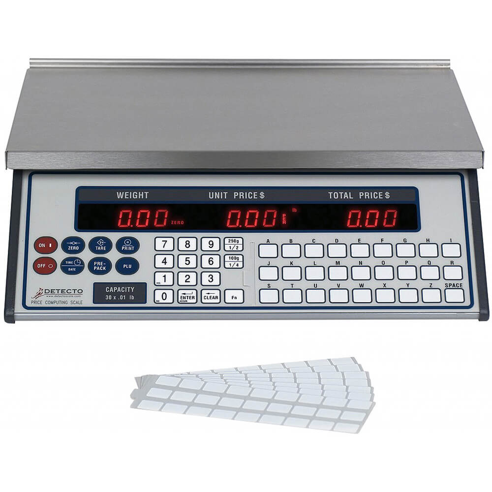 Stainless Steel, Price Computing Food Scale, Digital, 30 Lb. | PC-30 ...