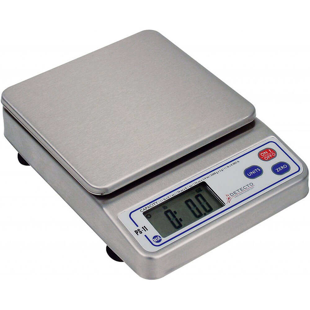 Stainless Steel, Portion Scale, Digital, 11 Lb. | PS11 | Detecto
