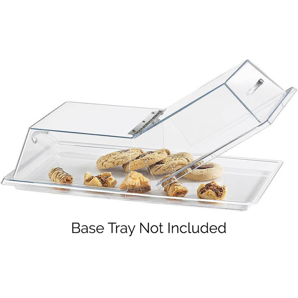 Clear, Rectangular Food Cover with Hinge 12" X 20" | RD1220CWH-135 | Cambro