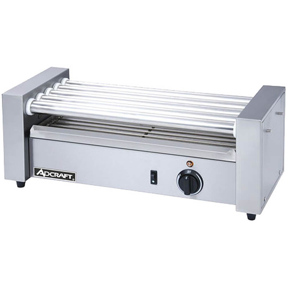 Stainless Steel 12 Hotdogs Hot Dog Roller, 5 Roller Hot Dog Cooker | RG ...