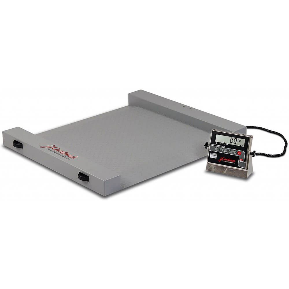 Portable Steel Floor Scale, Digital, 1,000 Lb., 204 Digital Weight ...