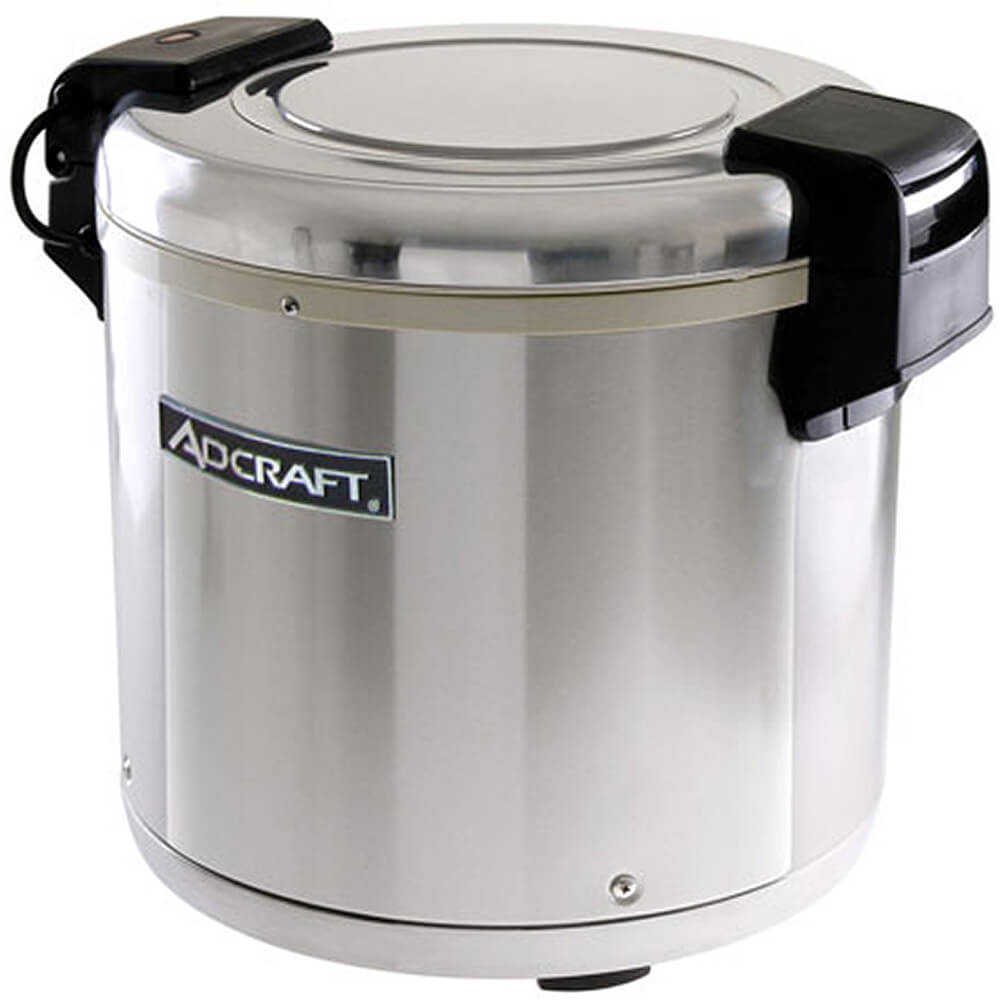 Stainless Steel Rice Warmer, 50 Cup, 100W | RW-E50 | Adcraft