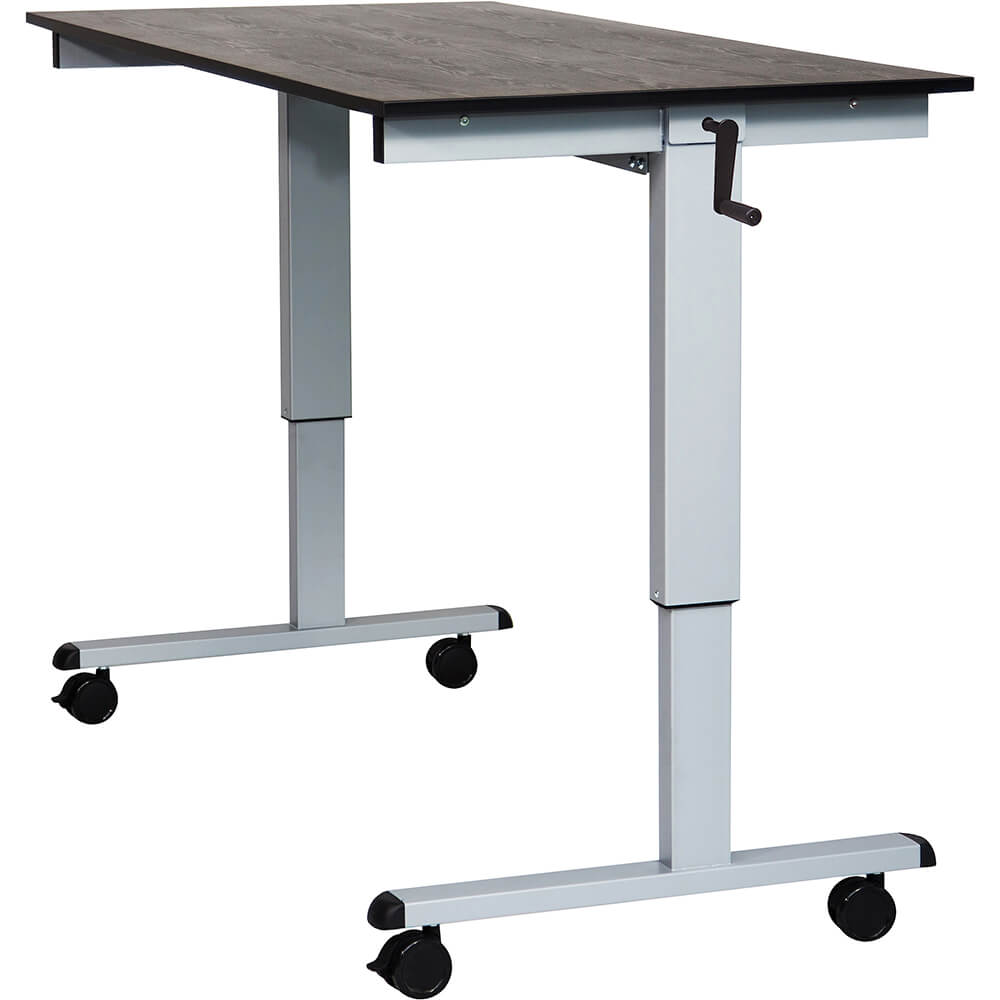Luxor 29.5" To 45.25" Height Adjustable Desk, Crank Adjustable Sit ...
