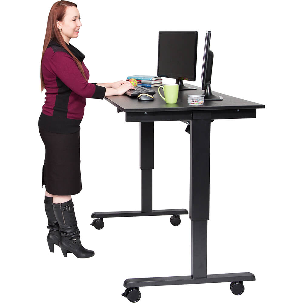 26" To 51.6" Height Adjustable Desk, 60" Long Electric Sit Stand Desk ...