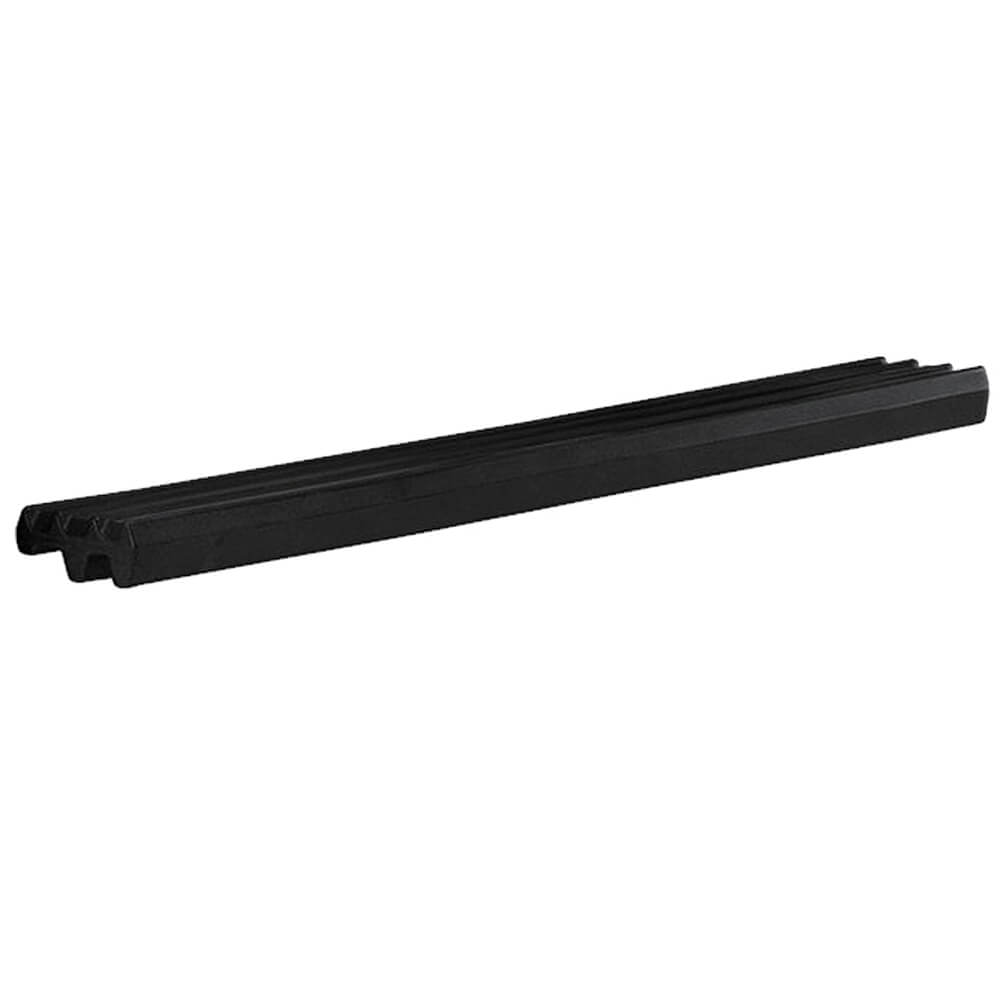 Black, Plastic 6 Ft. Tray Rail for Versa Food Bars | VBRR6-110 | Cambro