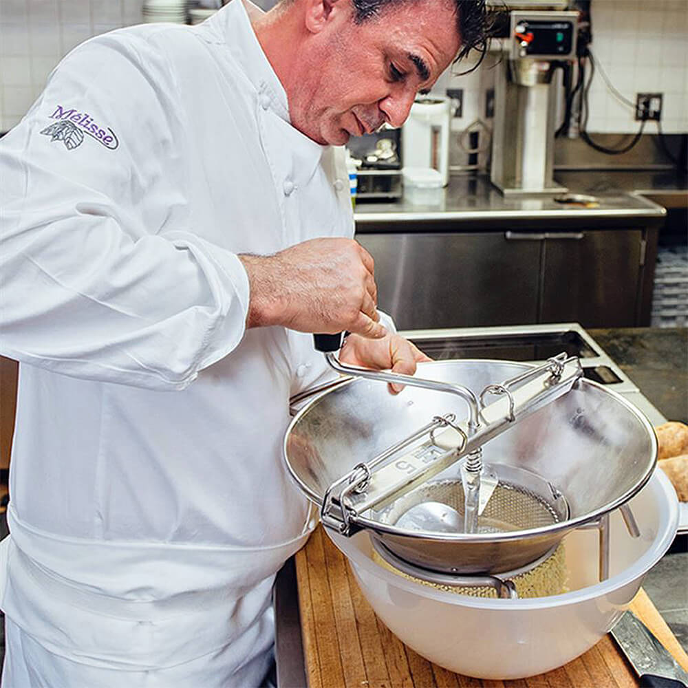 Stainless Steel, No. 5 Food Mill, 14.25" | X530 | Tellier